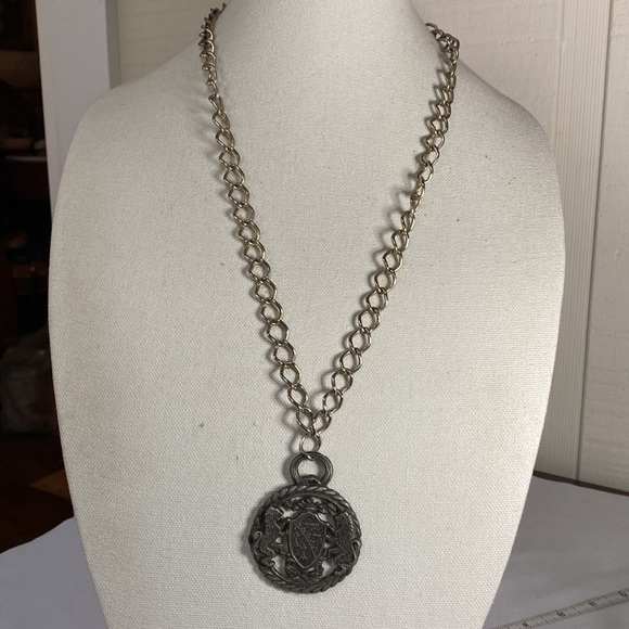 Jewelry | Strange Coat Of Arms Medallion Necklace | Poshmark